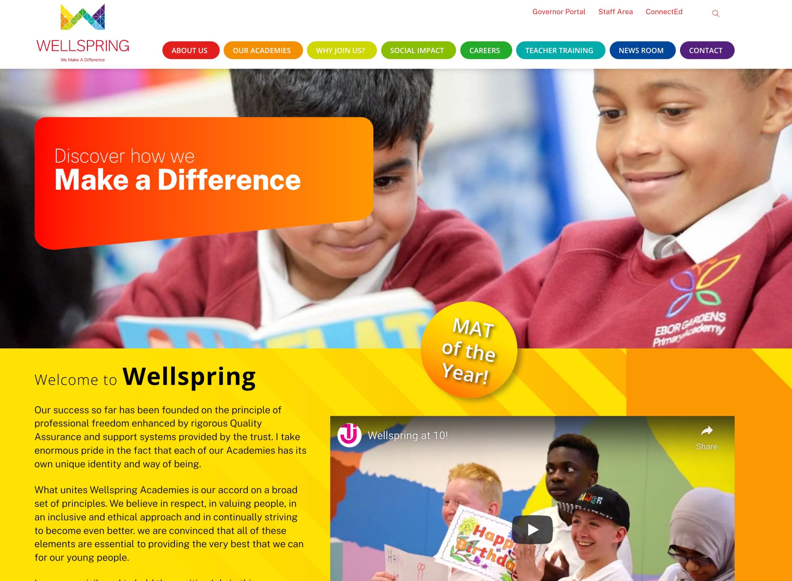 Wellspring Academy Trust | We Make A Difference